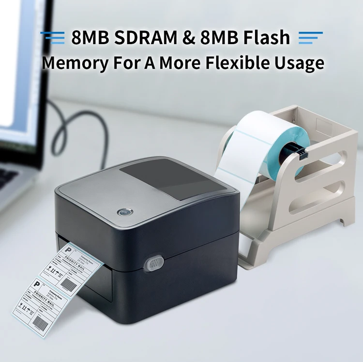 Xprinter XP-410B - Reliable 4 Inch Desktop Barcode Printer