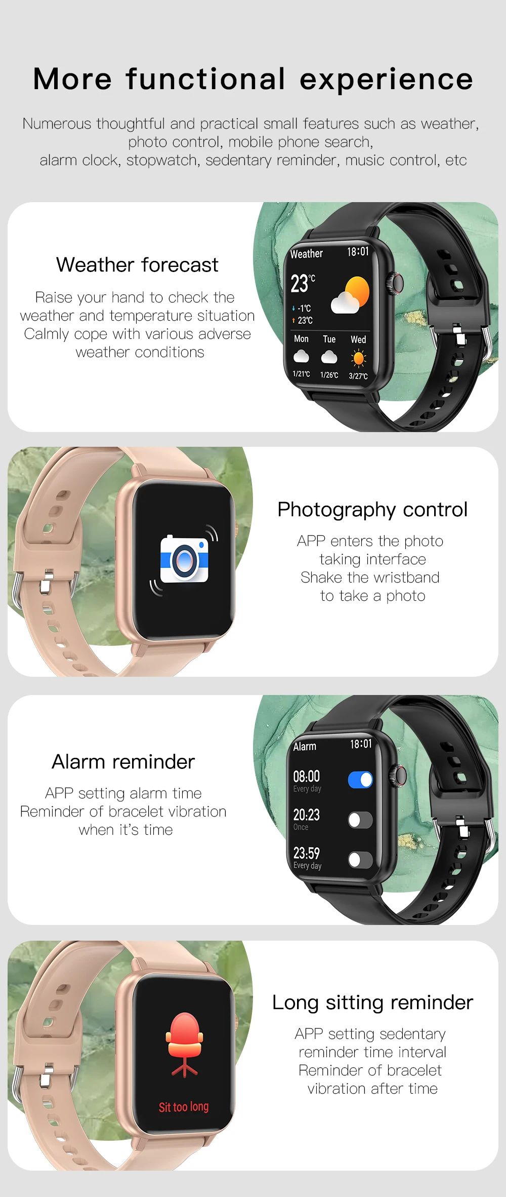 A60pro Smartwatch High Resolution Magnetic Charging Multi-health ...