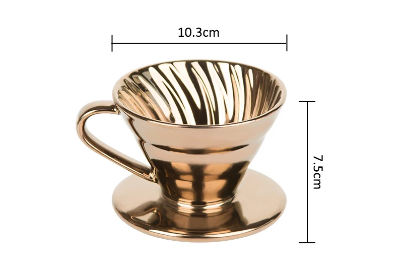 Porcelain Coffee Dripper Coffee Filter Cup Ceramic Dripper Pour Over ...