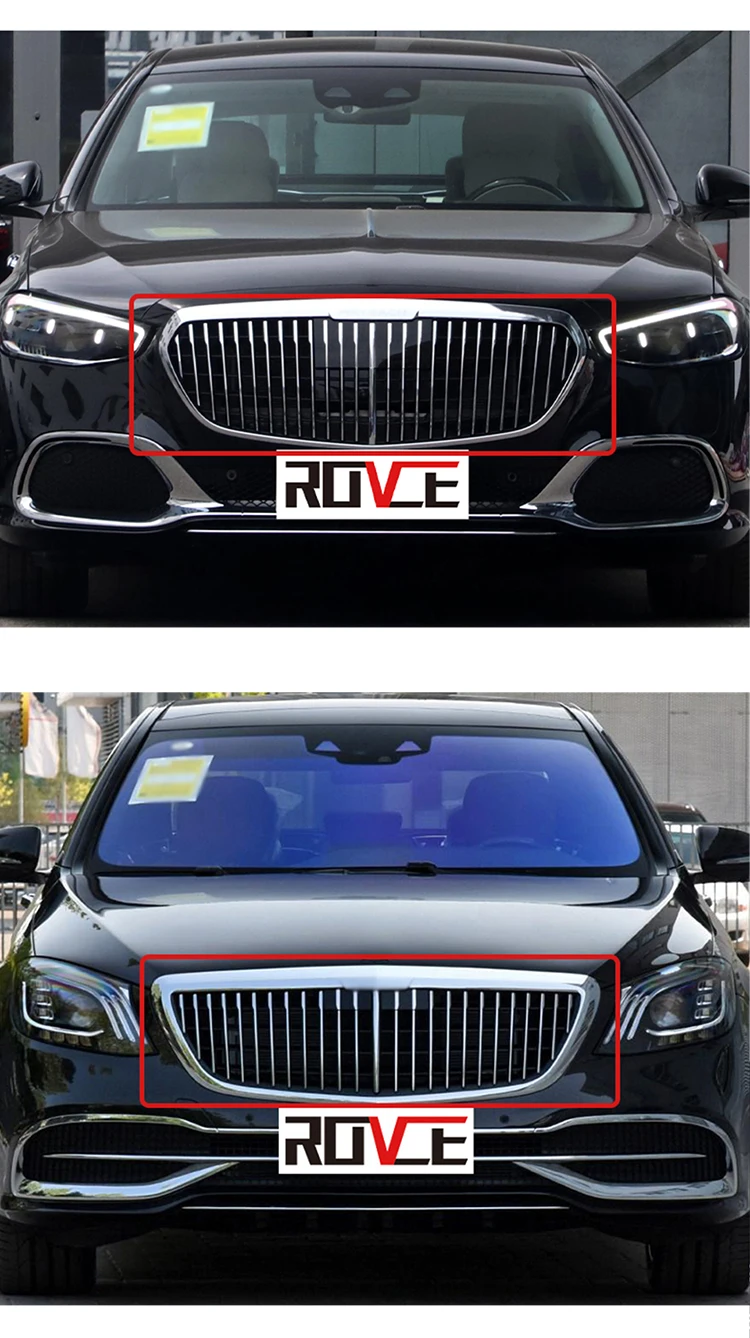 ROVCE W222 Maybach Style Front Grille for Mercedes Benz S Class