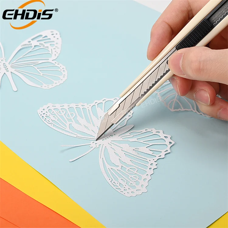Ehdis Safety Paper Cutter Utility Retractable Precision Knife 9mm - Buy ...