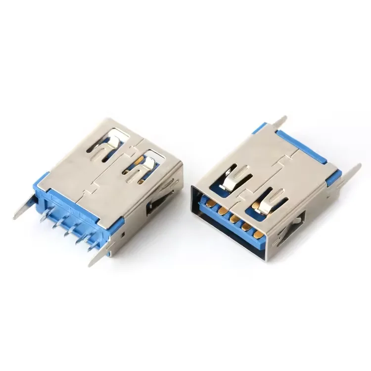 USB 3.0 Female Connector 180 degrees 9 pin 15.0MM Dip usb smt 3.0 flat ...