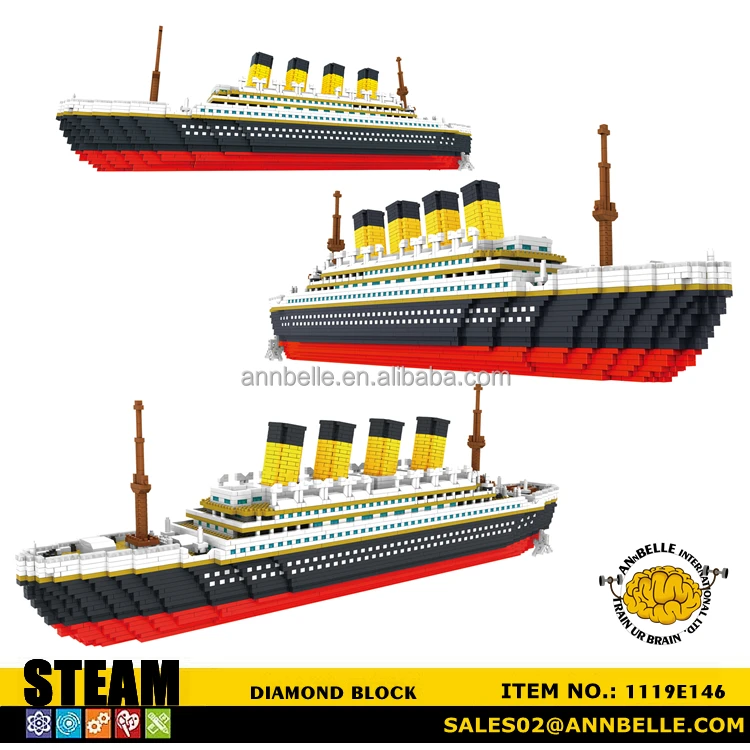 Micro Brick Titanic Block Set - 3800+ Pieces for Ages 5-13