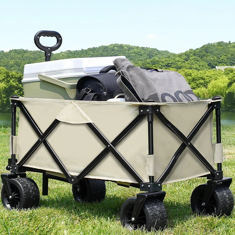 Heavy Duty Foldable Wagon Cart Collapsible Folding Wagon Utility ...