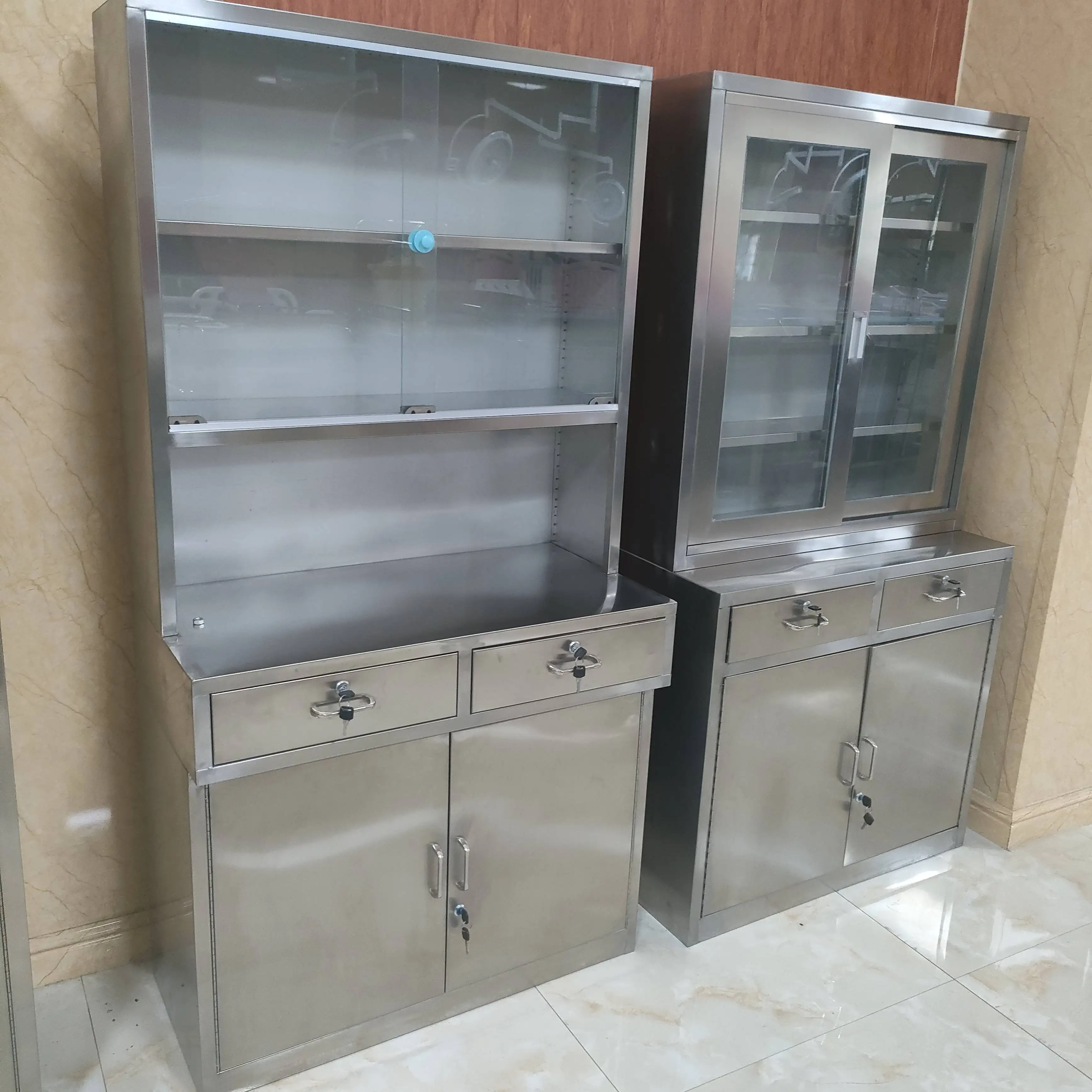 Hospital Stainless Steel Medical Instrument Cabinet/lockers/cupboard ...