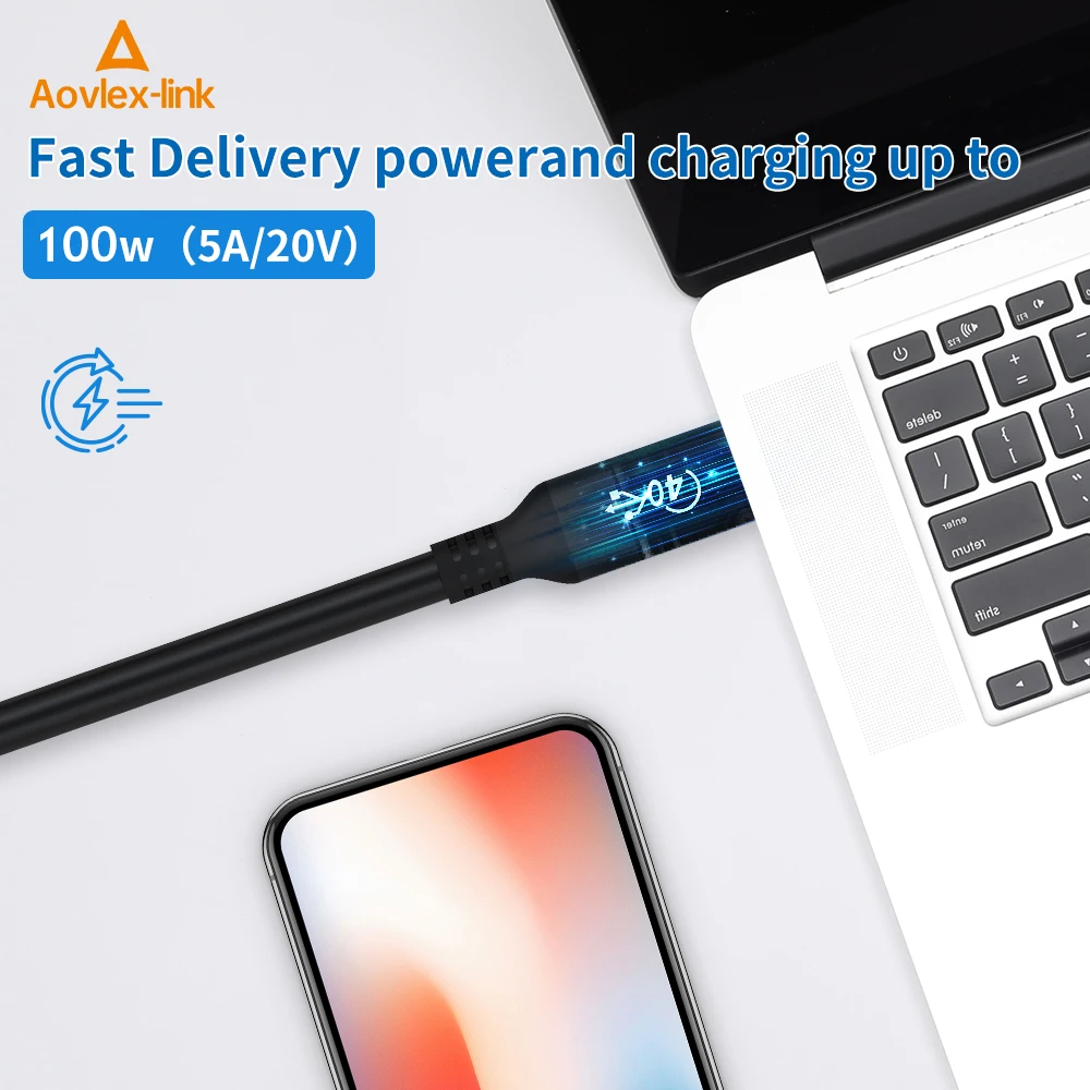 EPR Certification PD 240W USB4 Cable - 40gbps Data Transfer