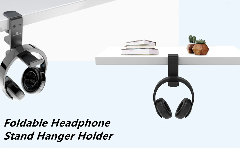 Foldable Headphone Stand Hanger Holder Aviation Aluminum Headset ...