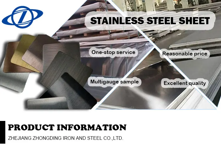 Metallic Color Decorative Stainless Steel Plates