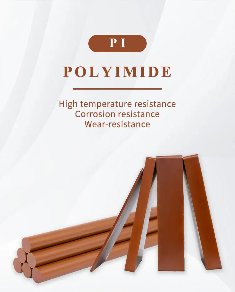 Pi Vespel Polyimide Tube Polyimide Pom Shaft Sleeve Flange Ptfe Bushing ...