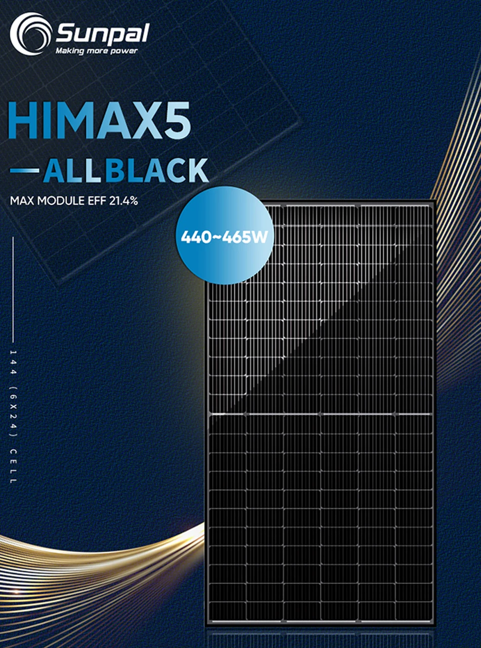 Sunpal All Black Monocrystalline Solar Panels Eu 450 Watt 450w 500w ...