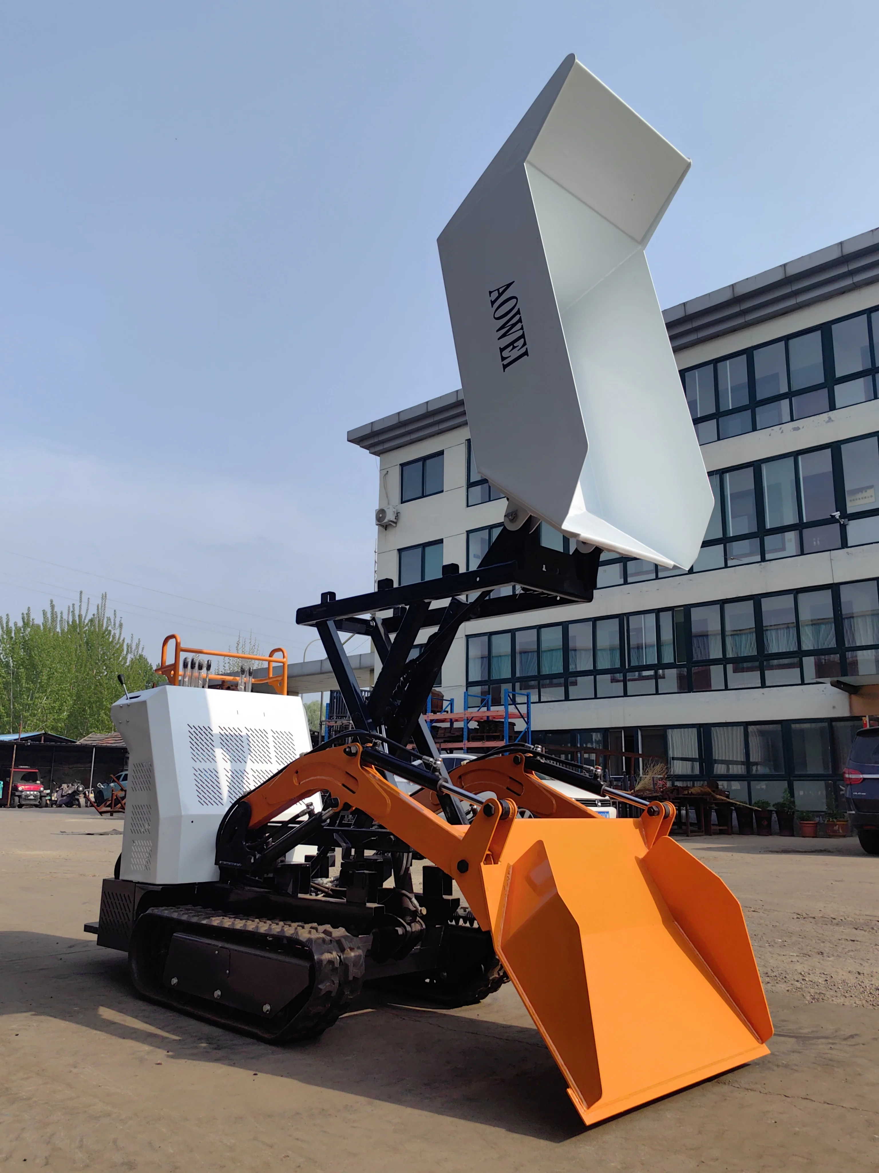 Mini Small Crawler Transport Tipper Rubber Tracked Trucks Dumper 800kg ...