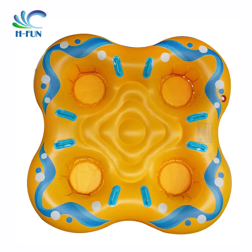 Custom Color Inflatable Water Park Tube With Soft Seat Pad Fibreglass ...