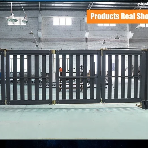 Qigong Automatic Aluminium Gates Retractable Folding Gate Villa Gate ...