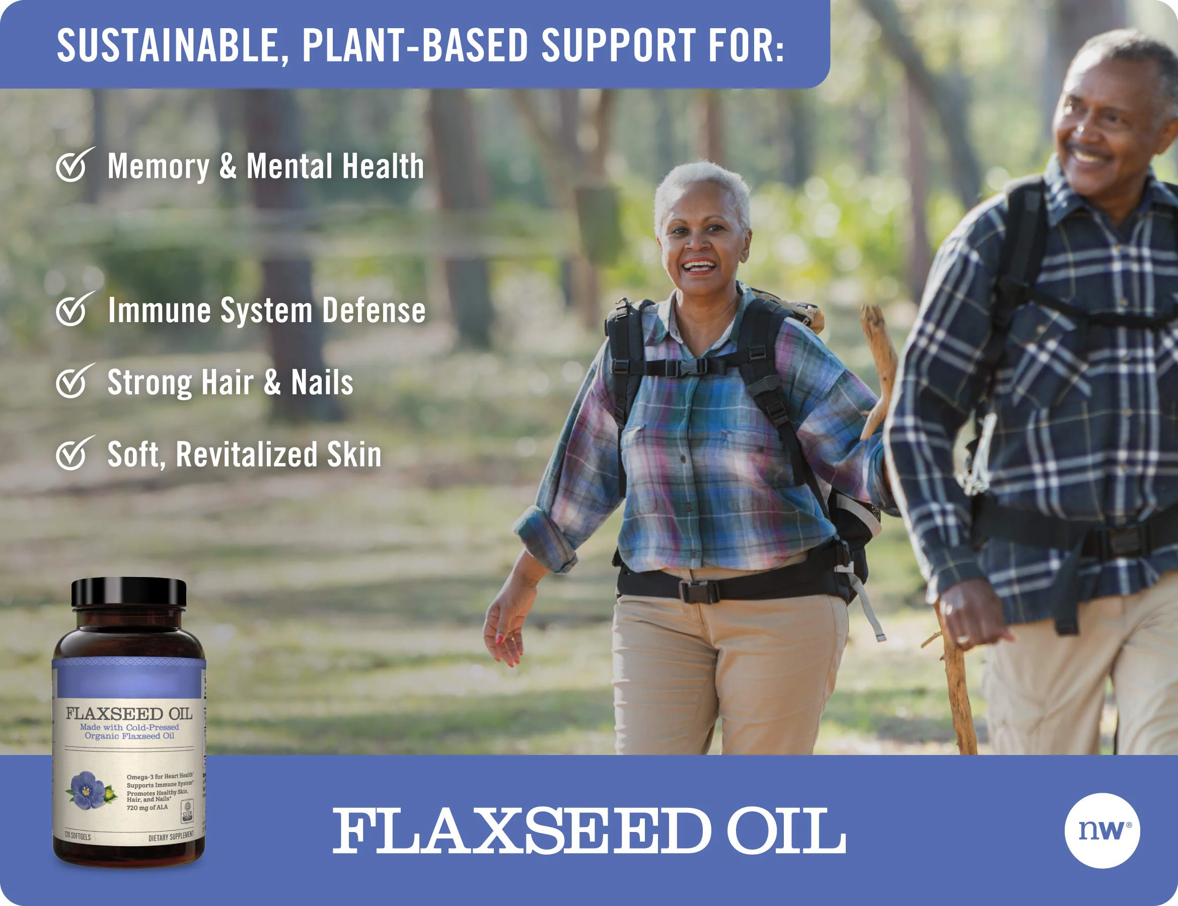 Organic Flaxseed Oil Softgels With Omega 3 For Immune Support & Healthy ...