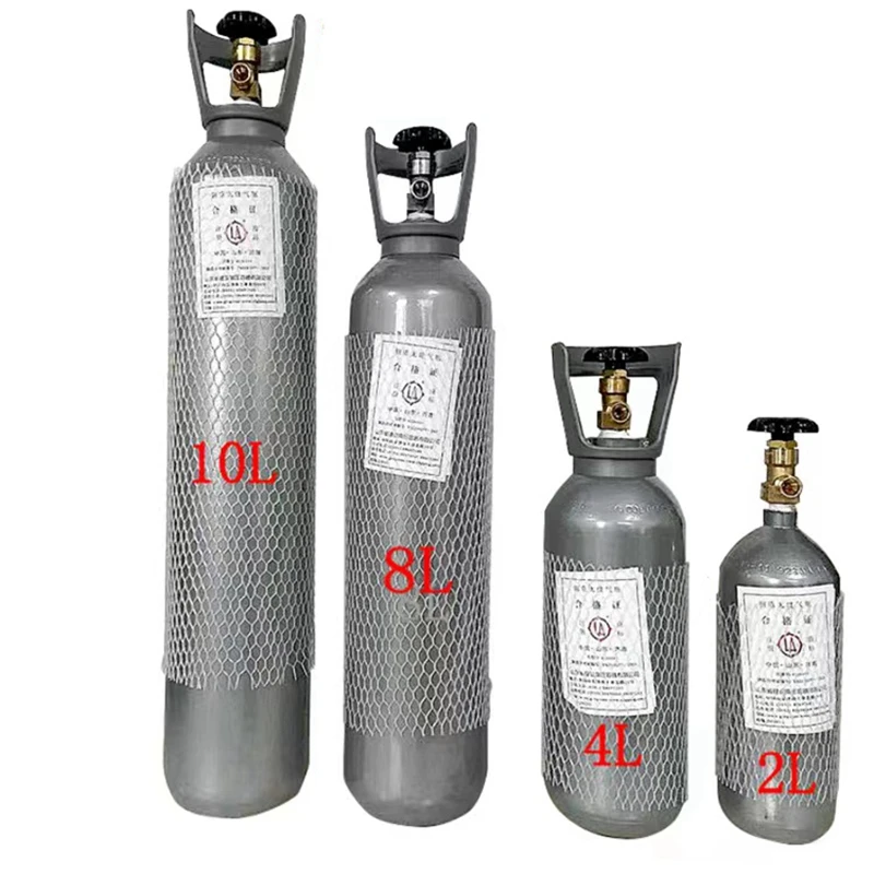 Aquarium CO2 Cylinder - 2L/4L Aluminum Tank with Regulator