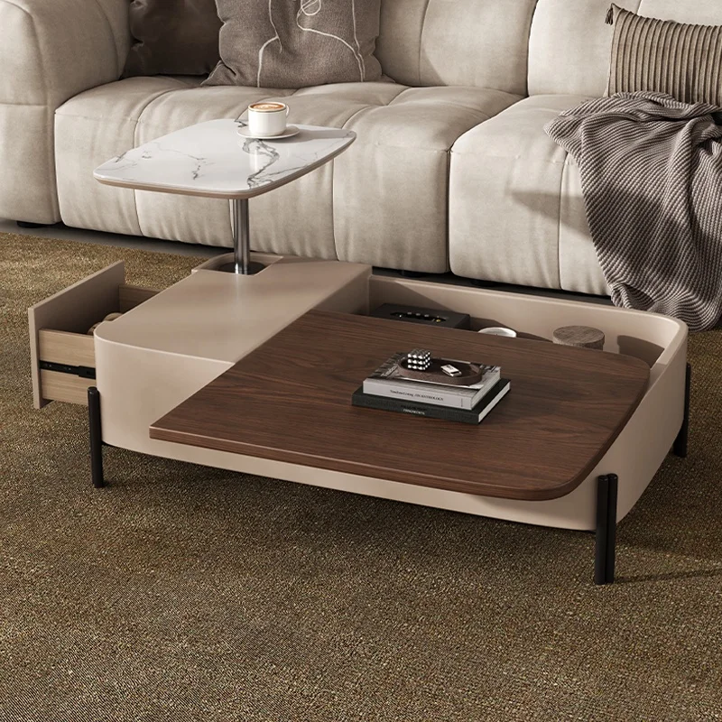 Minimalism Rotating Lift Tea Table Living Room Home New Small Apartment ...