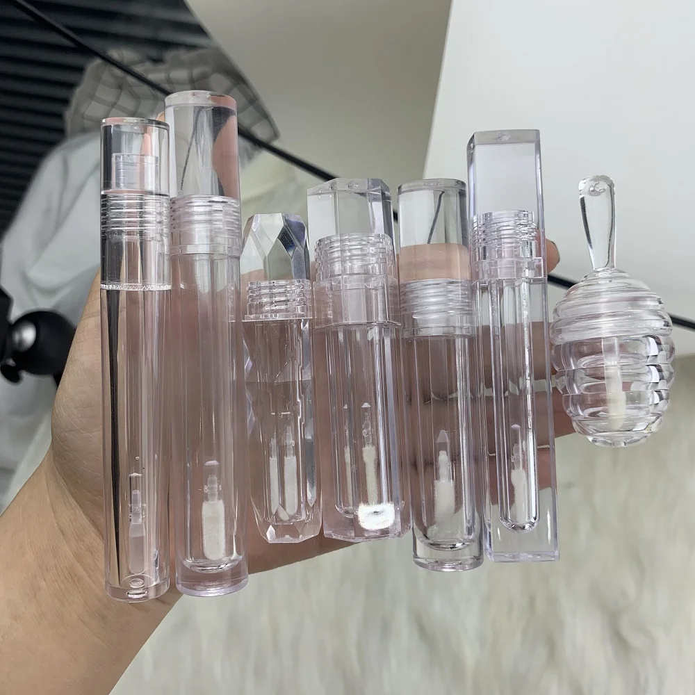 Clear Empty Lipgloss Wands Tubes Private Label 5.5ml 8ml 3.5ml ...