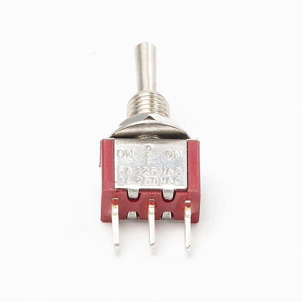 Miniature Toggle Switch 3pin (ON)-OFF-(ON) SPDT 125VAC