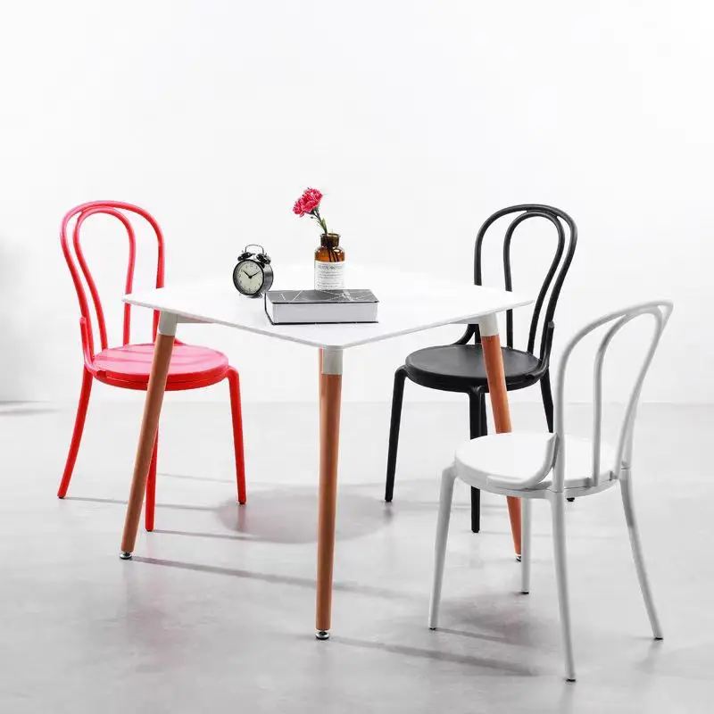 Dining Room Tulip Dining Chairs Set 4 Wood Modern Home Furniture Nordic ...