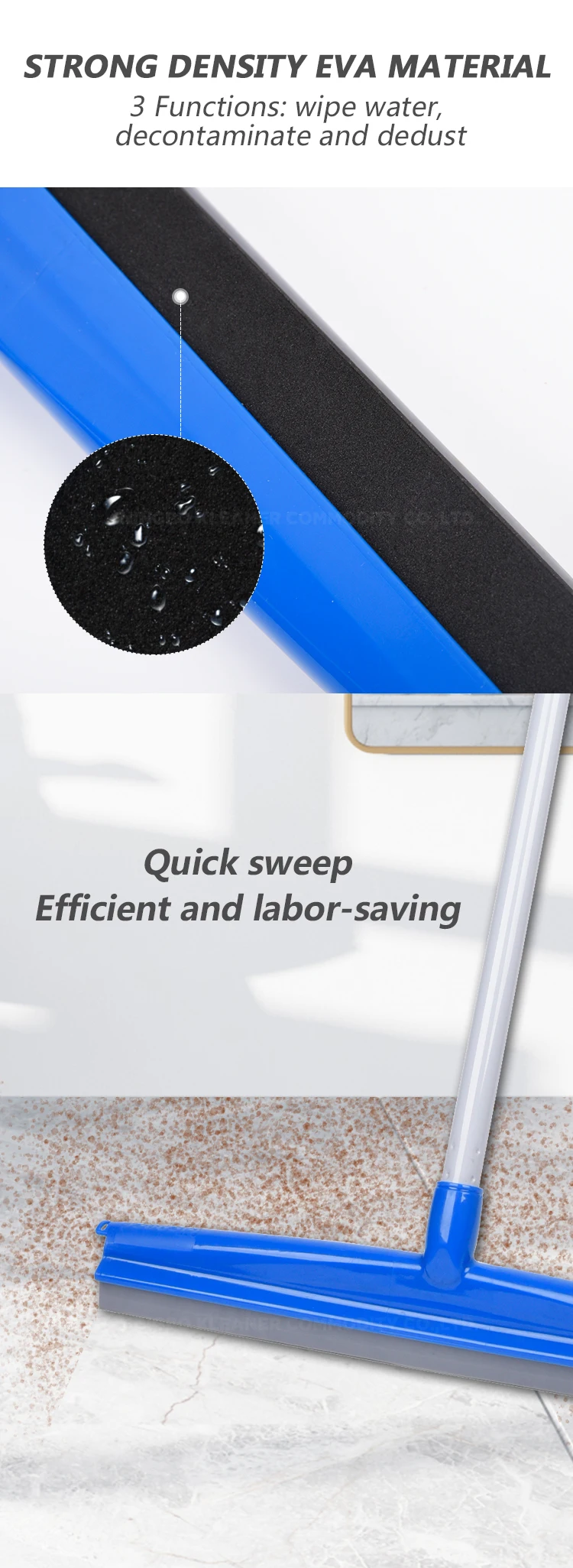 Kleaner Long Handle Squeegee - Eco-Friendly Cleaning Tool