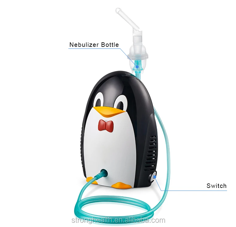 Cartoon Penguin Nebulizer For Kids Compressor Medical Animal Portable ...