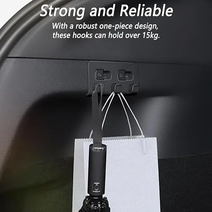 Rear Trunk Hook For Tesla Model Y Trunk Grocery Bag Hooks 5 Seater ...