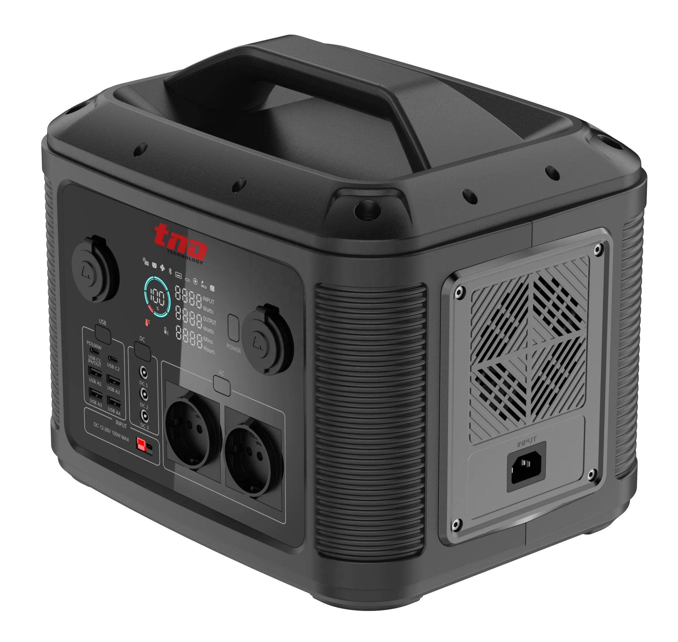 Portable Energy Storage 1200w Portable Solar Power Generator With Solar ...