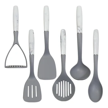6 Pieces Kitchen Utensil Set Heat Resistant Cooking Tools Nylon ...