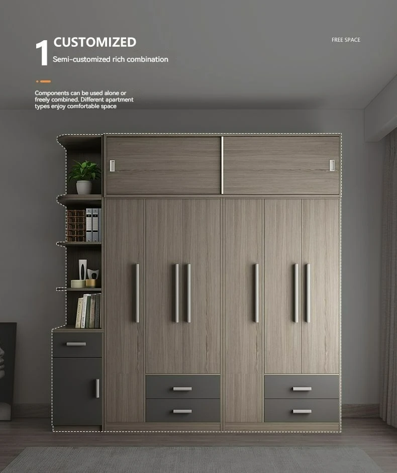 2023 Suessen Hot Combination Wardrobe Modern Simple Wardrobe Storage Wardrobe Bedroom Lockers ...