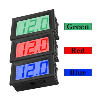 Dc 0-100v Blue Red Green Yellow Led Voltage Display Voltimetro Digital ...