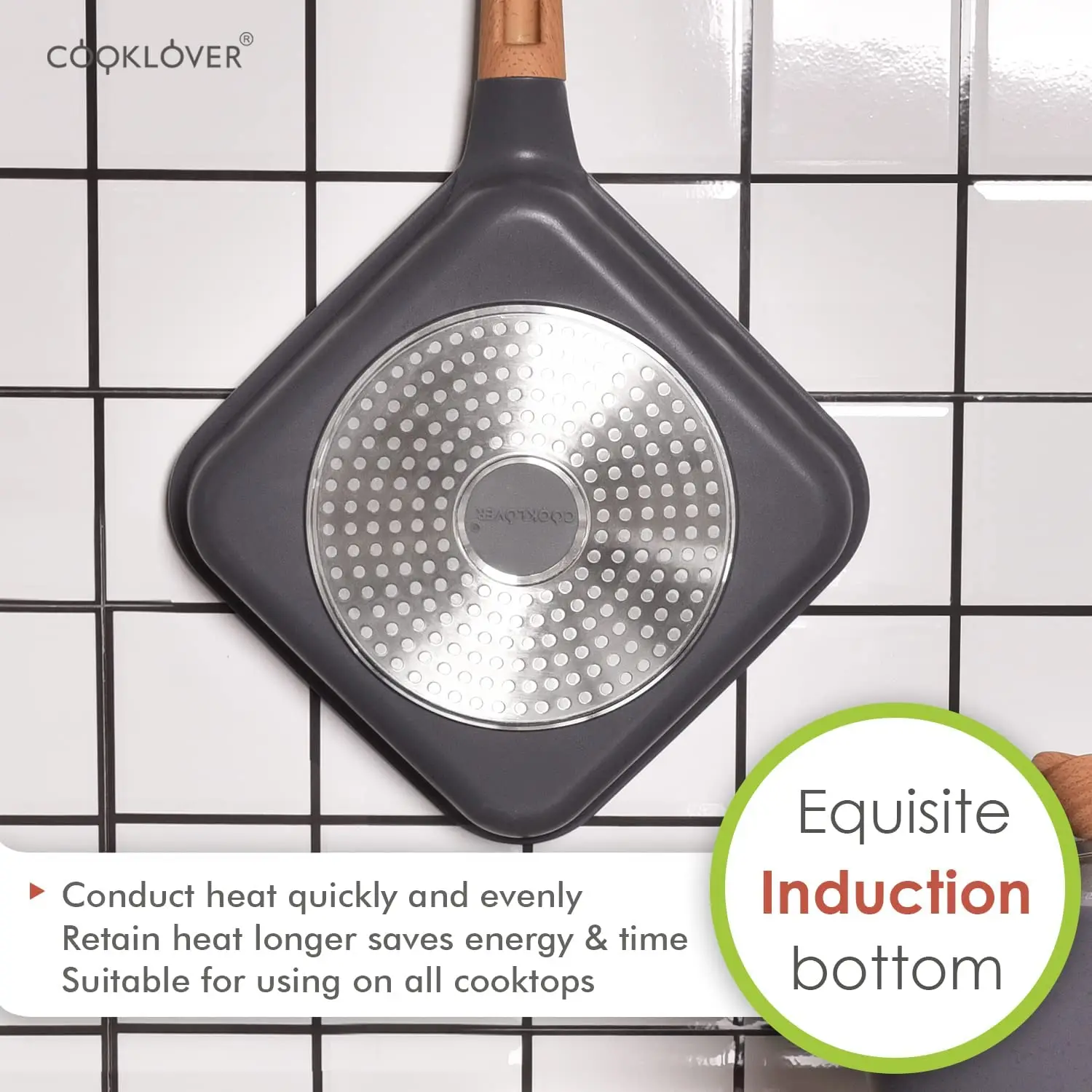 Cook-lover Die Cast Marble Coating Aluminum Pots and Pans