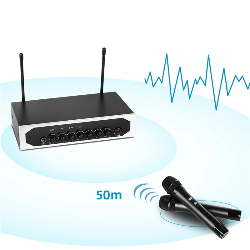 DX-8B Wireless Microphone Equalizer Mixer for Party & Karaoke