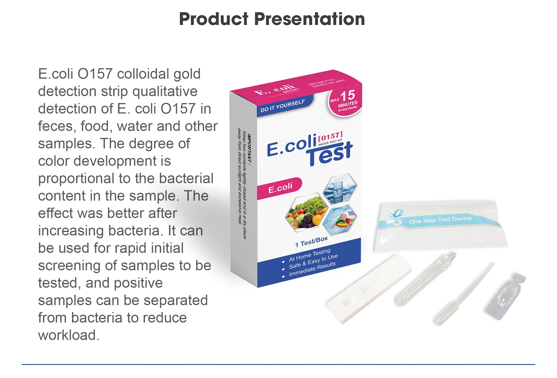 E-coli Test Kit - Rapid Detection for Drinking Water Safety