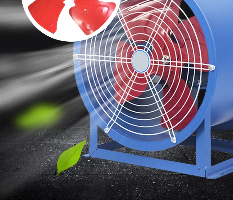 Fire Smoke Exhaust Fan Axial Flow Industrial Low Noise and High ...