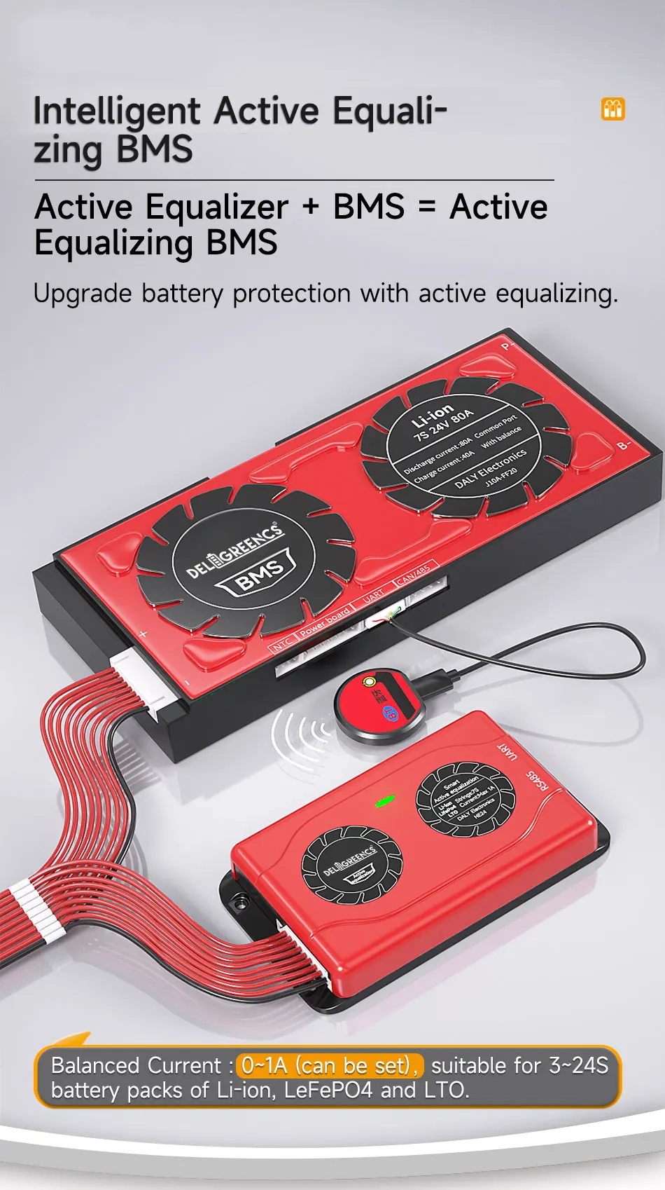 Daly Smart Bms - Active Cell Balancer for 16s Lifepo4