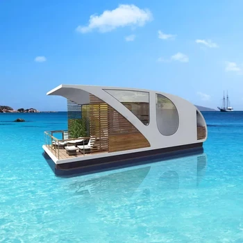 Yacht Style Floating Boat Prefab Container Hotel House On Water ...