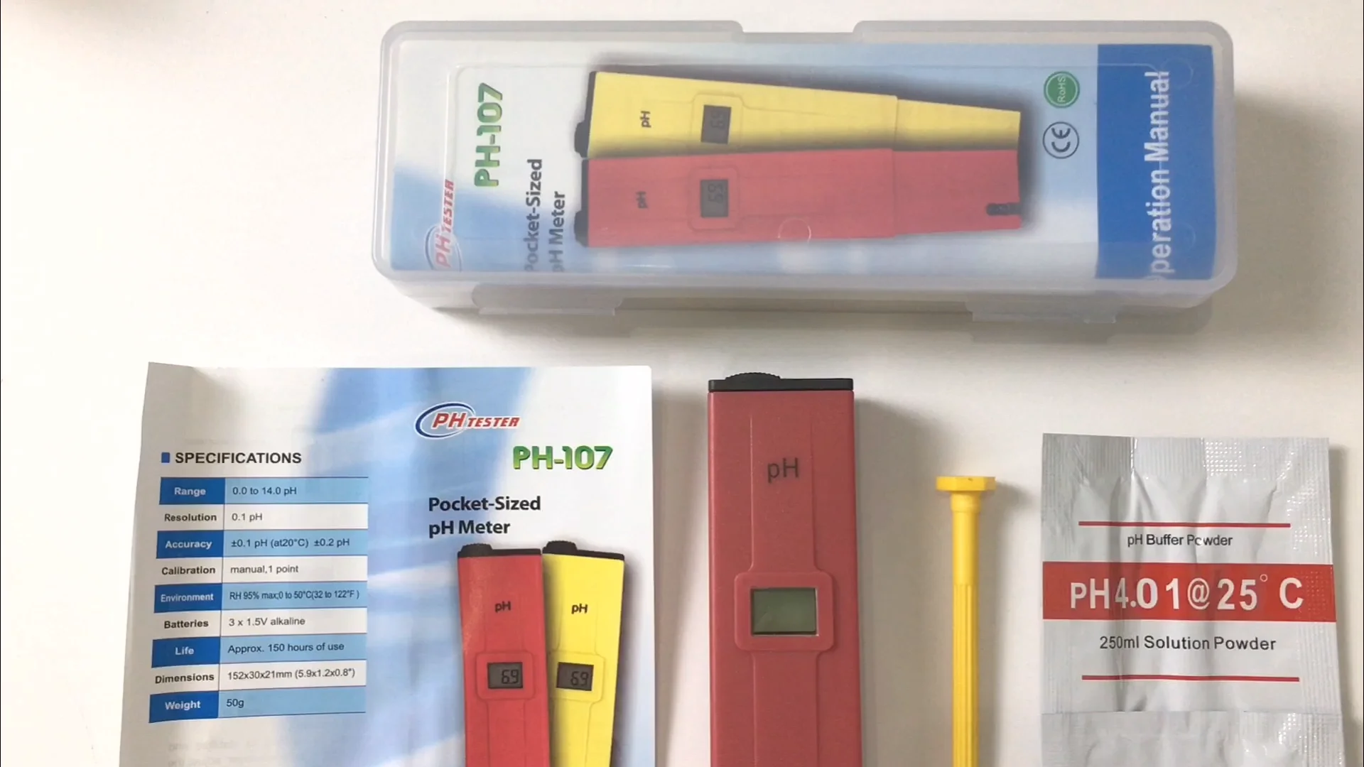 Portable Handheld Laboratory Digital Pen Type Monitor Tester Ph Meter ...