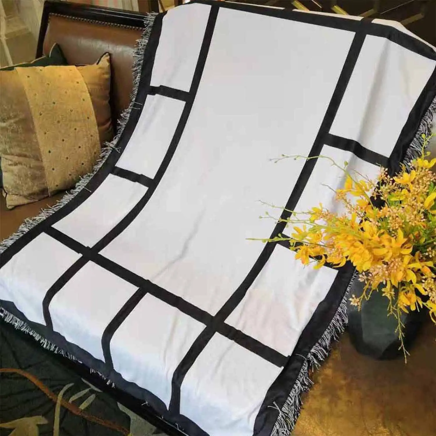 Wholesale Custom Sublimation Panel Blank Throw Blankets Heat Press ...