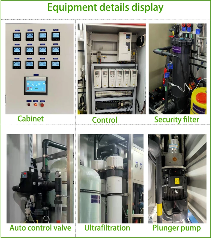 Container Moveable Salt Water Purification Machine - 3000l/hour