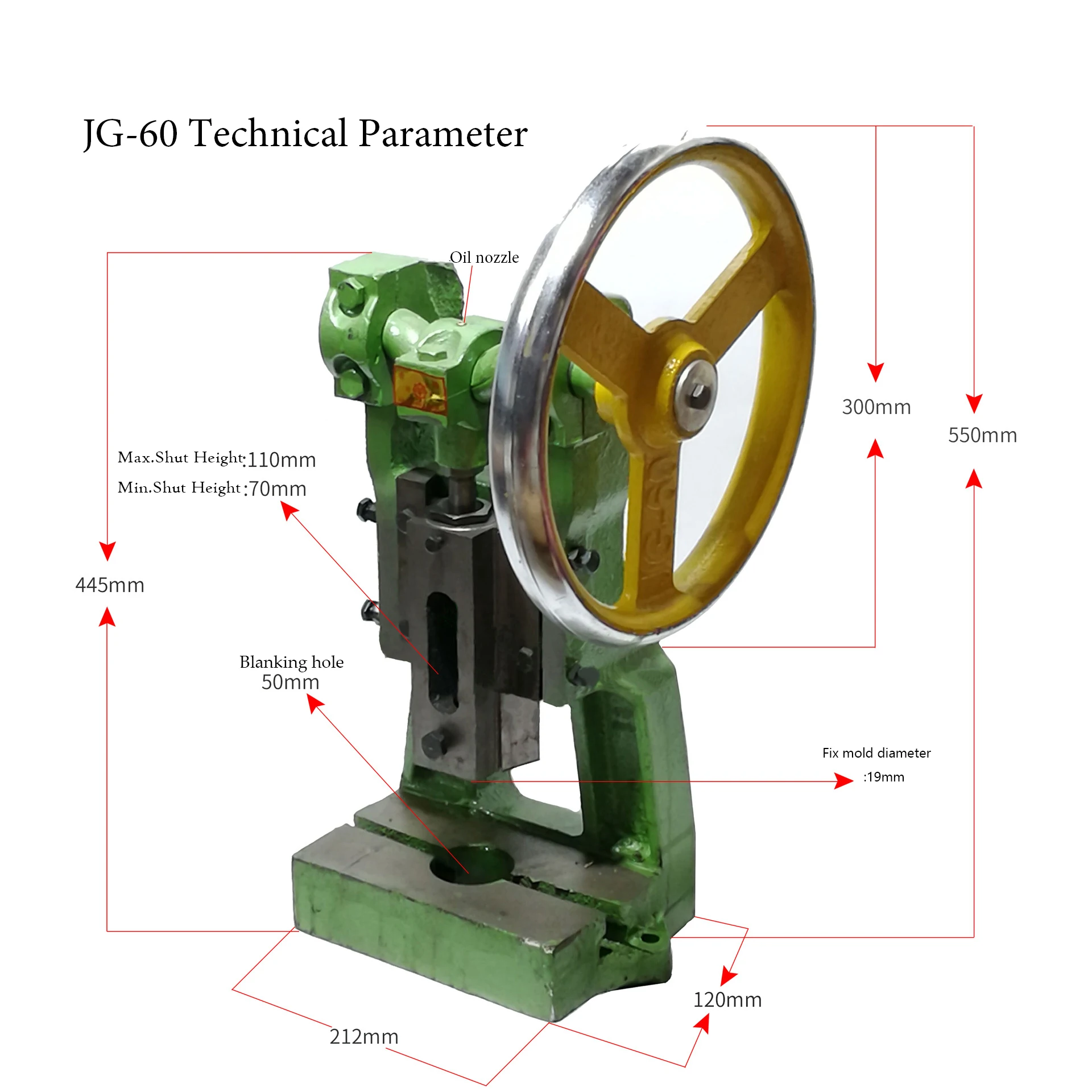 Industrial Precision Manual Press Benchtop Industrial Rotary Table ...