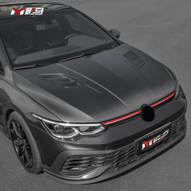 Carbon Fiber Front Engine Car Hood for VW Golf 8 MK8 GTI