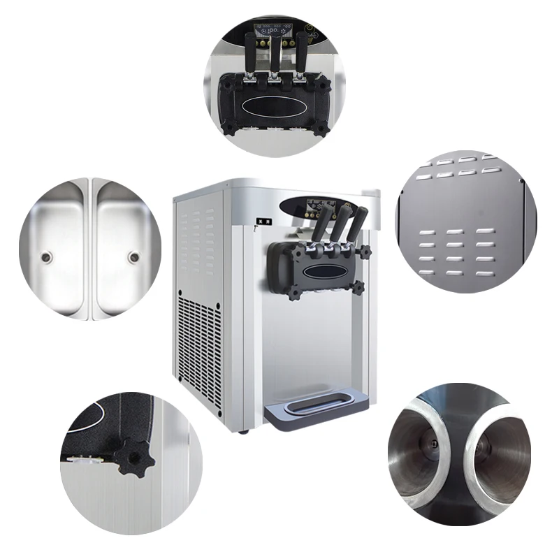 Wholesale table top/stand ice cream press mixer vending machine fully ...