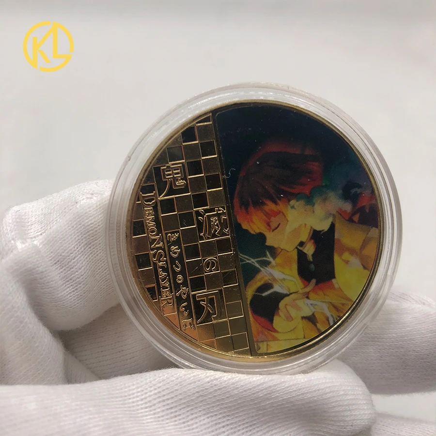 10 Designs Japan Cartoon Demon Slayer Swords Action Figure Anime Gold ...