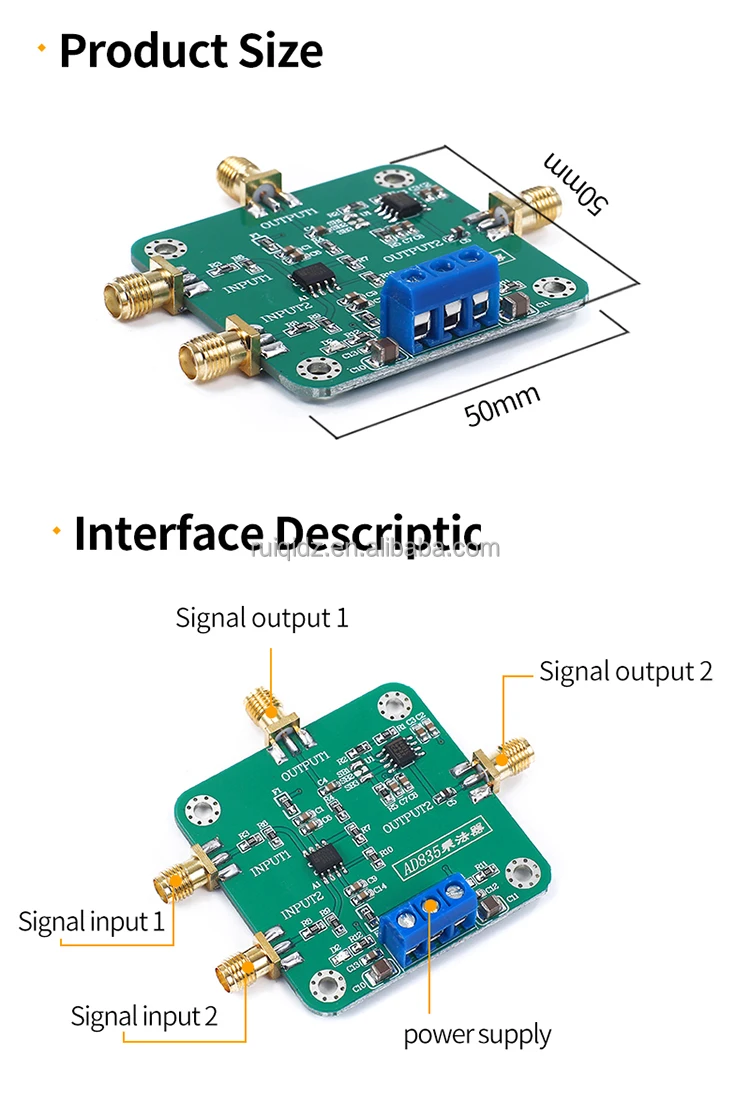 Multiplier module AD835 mixing Wideband modulation and demodulation ...
