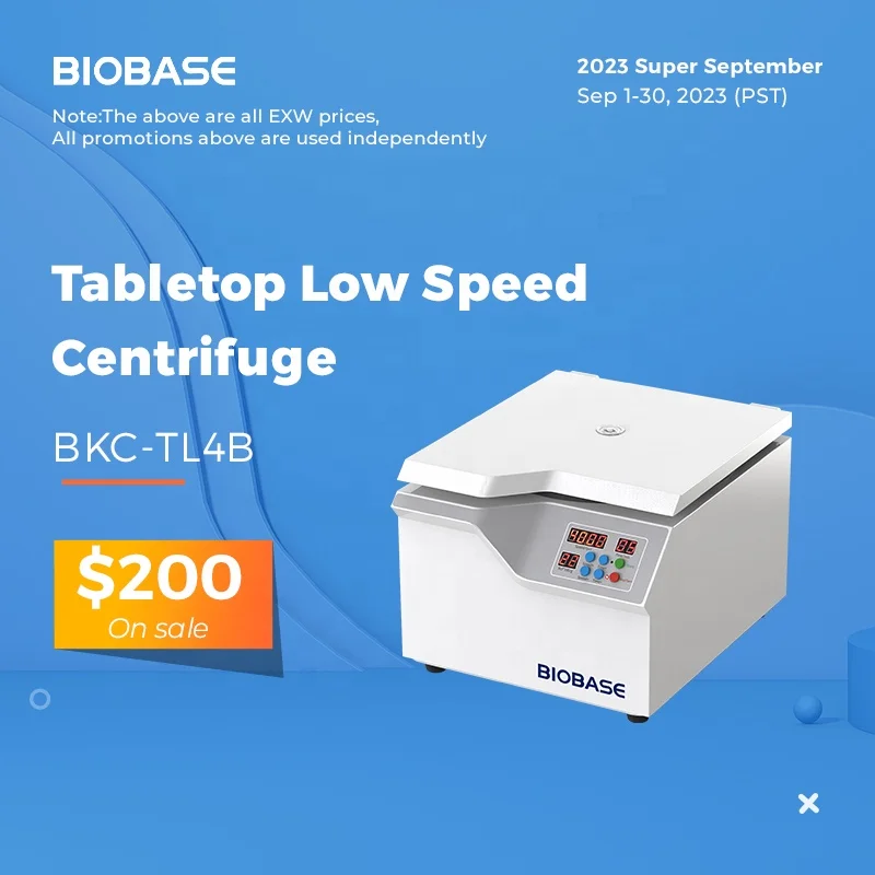 Biobase Low Speed Laboratory Centrifuge Machine 4000rpm Blood Centrifuge Machine Bkc-tl4b ...