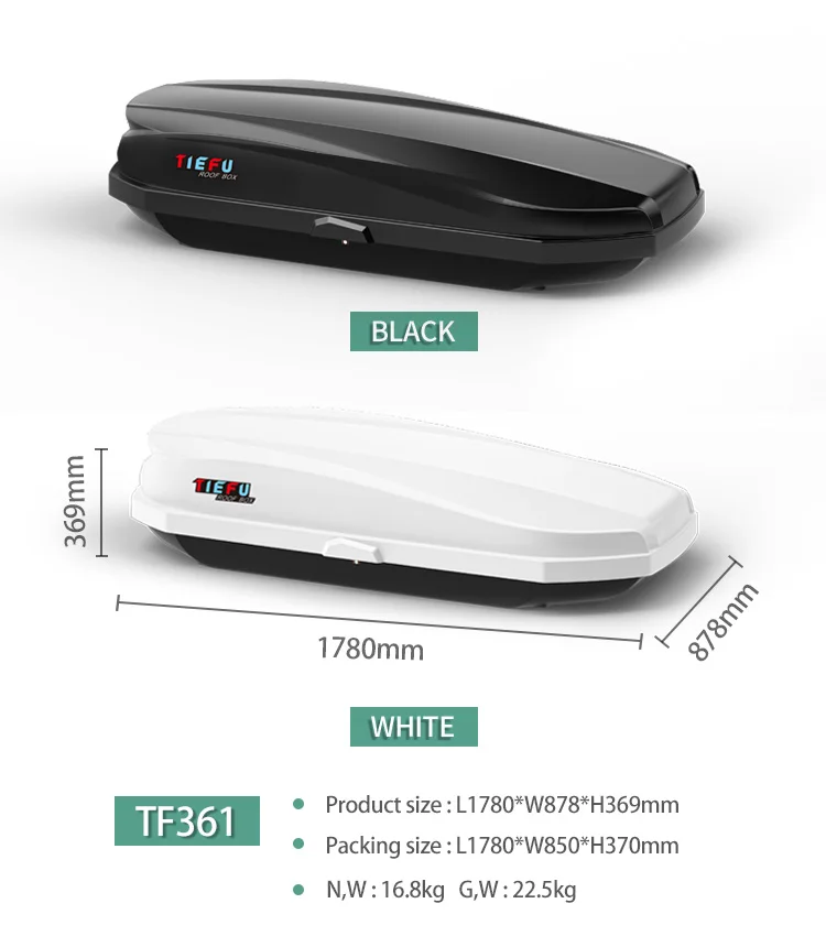 Factory Car Roof Box Rooftop Carriers Cargo Roof Box Abs Plastic Auto ...