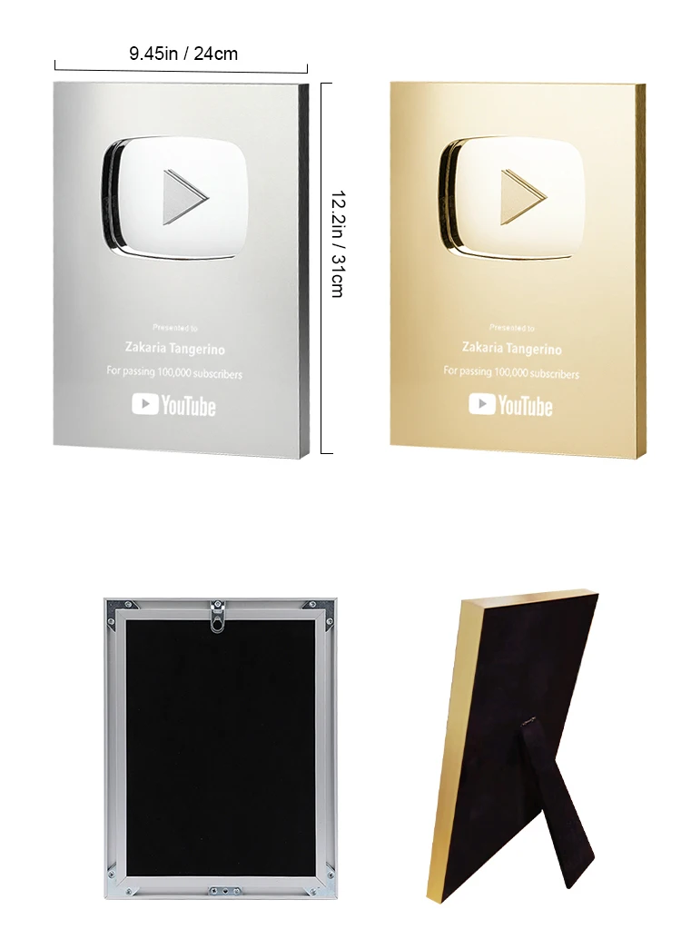 Blank Youtube Creator Award - Wholesale & Customization