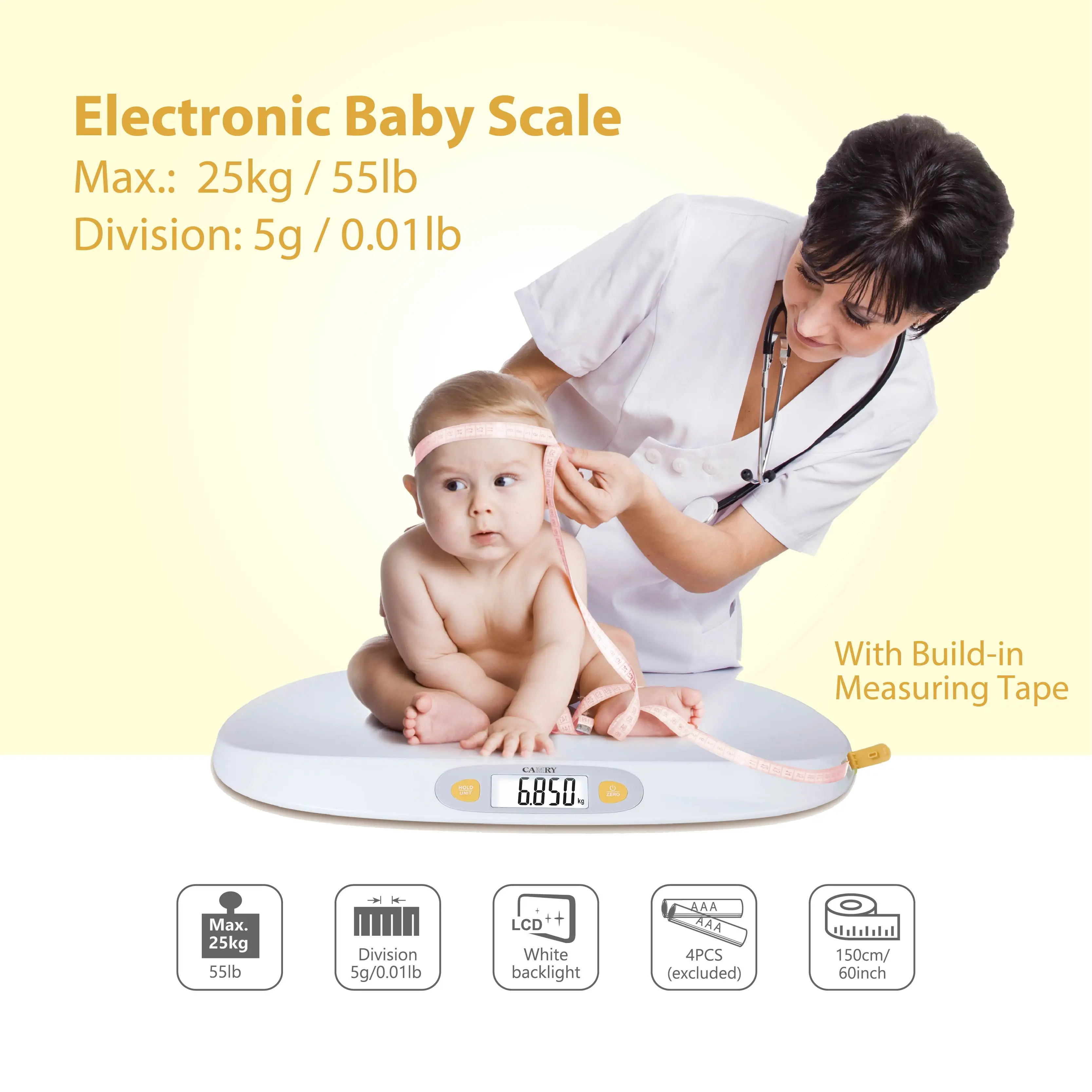 New Design LCD Display Digital Electronic Weight Baby Scale