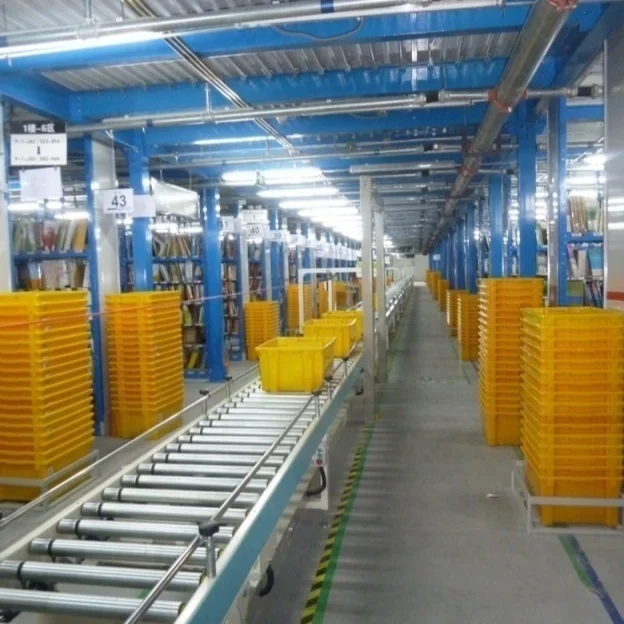 Automatic Book Sorting Conveyor System Roller Conveyor System For ...