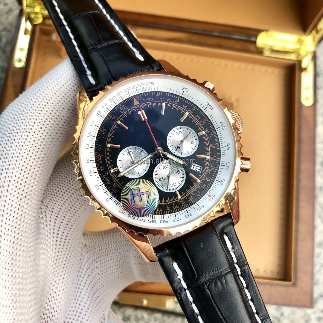 3A Quality Mens Watch - Waterproof Stainless Steel Chronograph